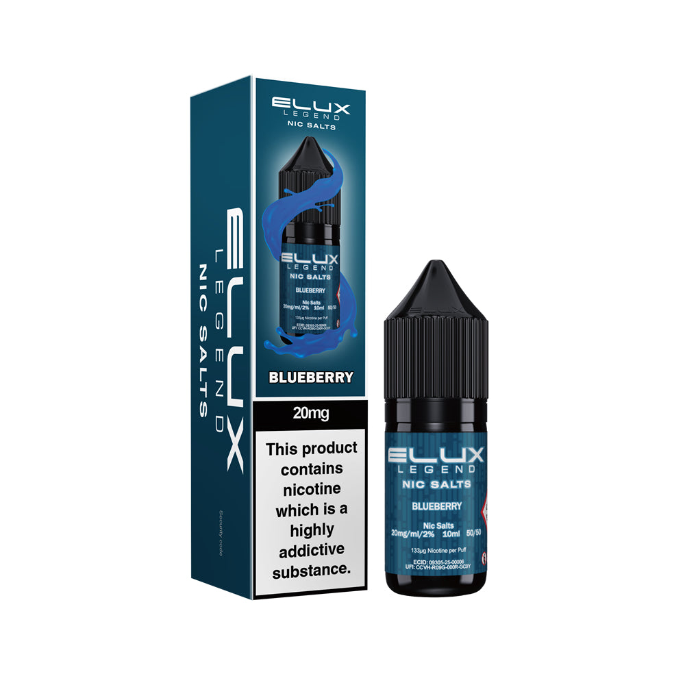 Elux Legend Nic Salts E-Liquids Blueberry | 5 for 10