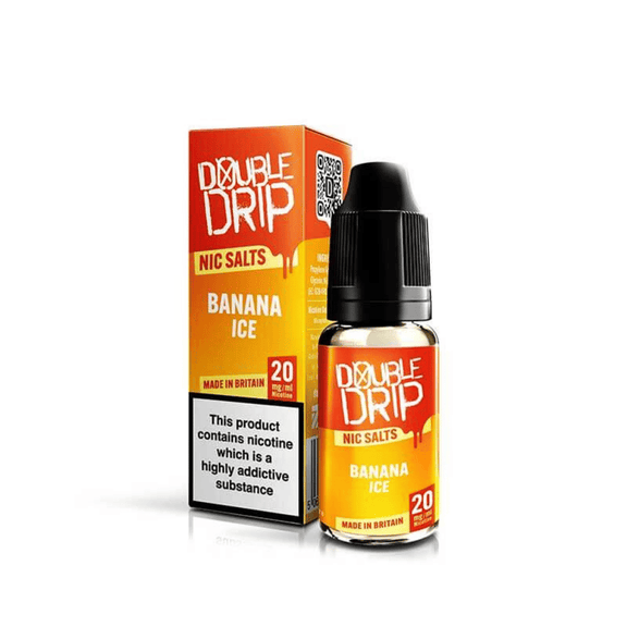 Double Drip Nic Salt E-Liquid Banana Ice | 5 For 10