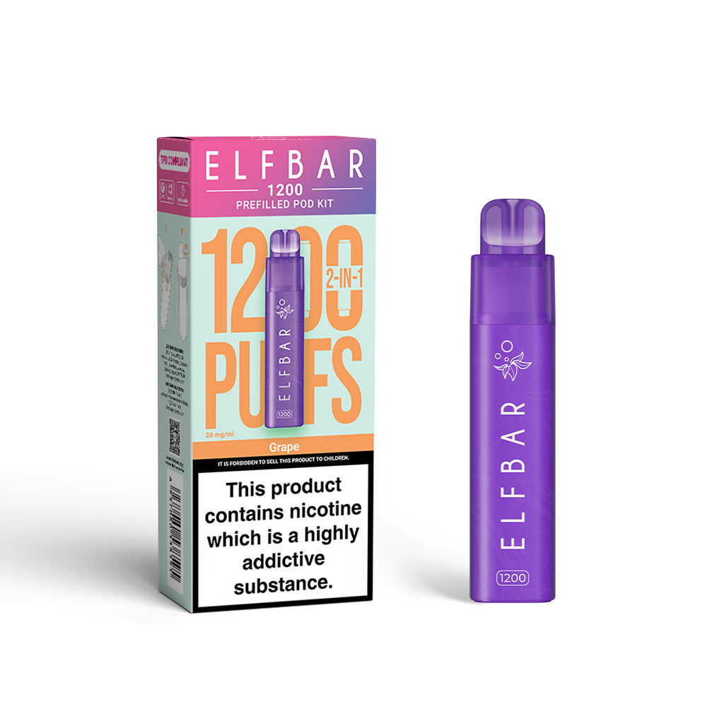 Elf Bar EB1200 | Grape | Free UK Delivery