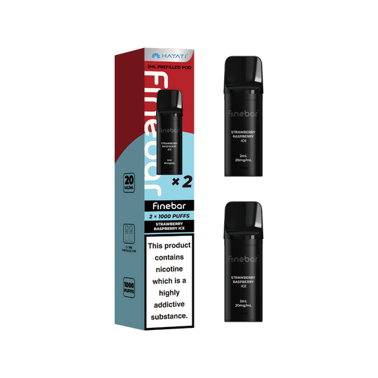 Hayati Finebar Prefilled Pods Strawberry Raspberry Ice