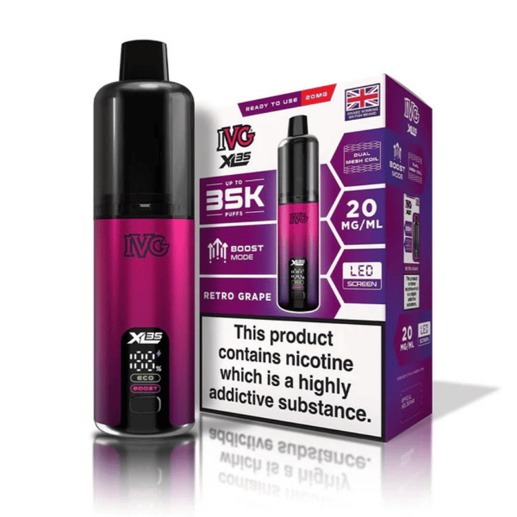 IVG XL 35K Prefilled Pod Kit Retro Grape