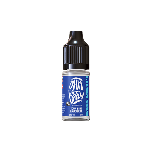 Ohm Brew Balanced Blend E Liquid | Sour Blue Raspberry | Free UK Delivery