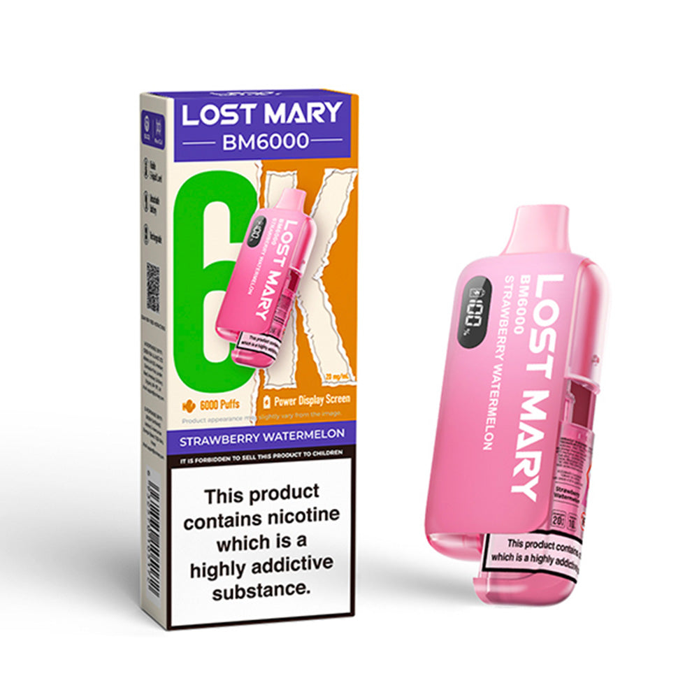Lost Mary BM6000 Disposable | Strawberry Watermelon | Free UK Delivery
