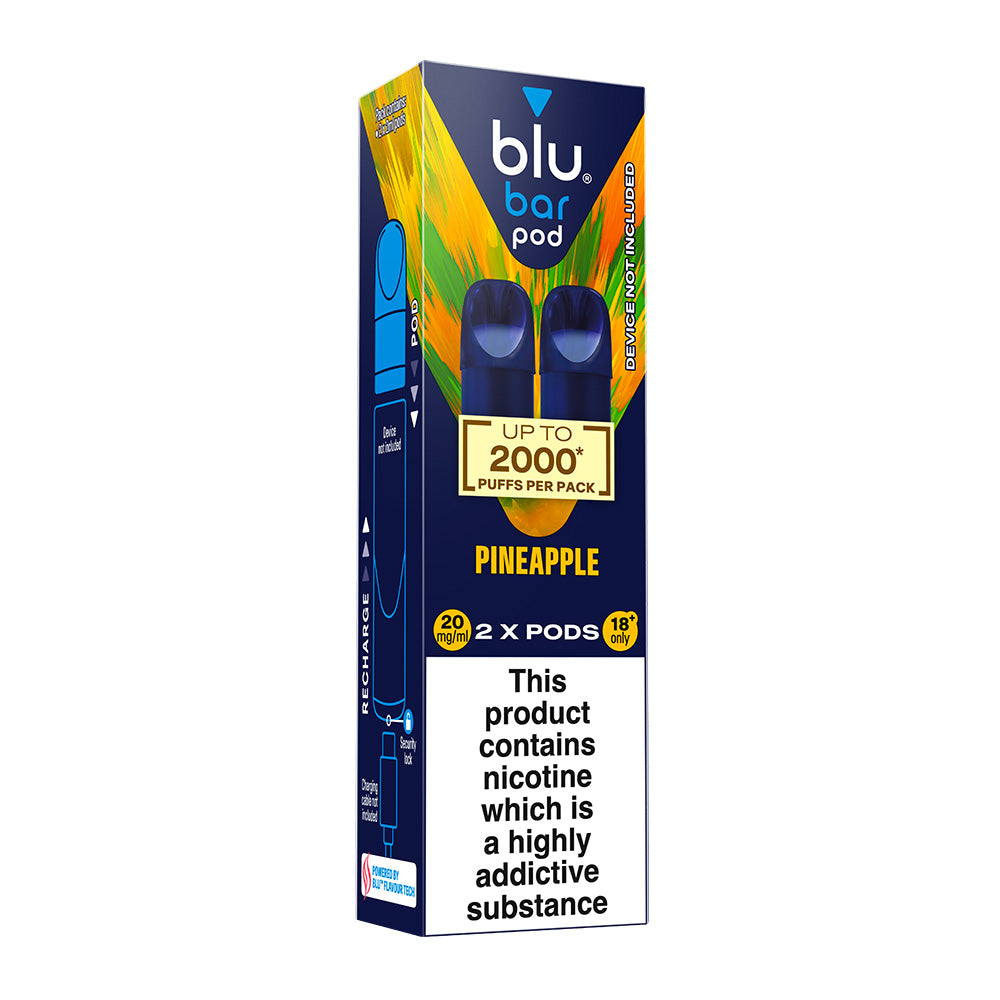 Blu Bar Pre-filled Pods | Pineapple | Free UK delivery