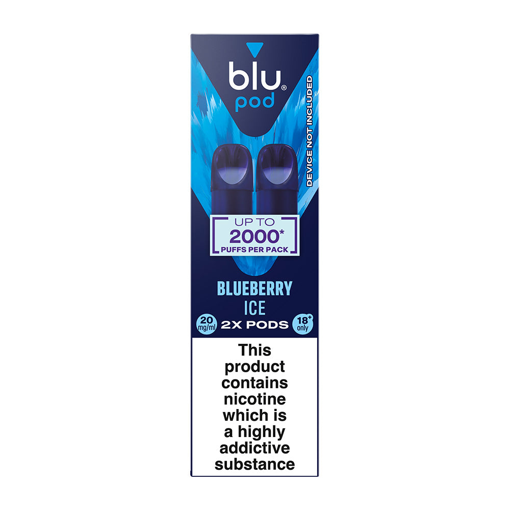 Blu Bar Pre-filled Pods | Blueberry Ice | Free UK delivery