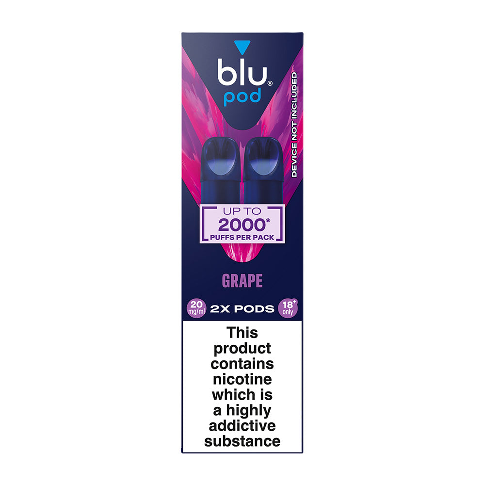 Blu Bar Pre-filled Pods | Grape | Free UK delivery