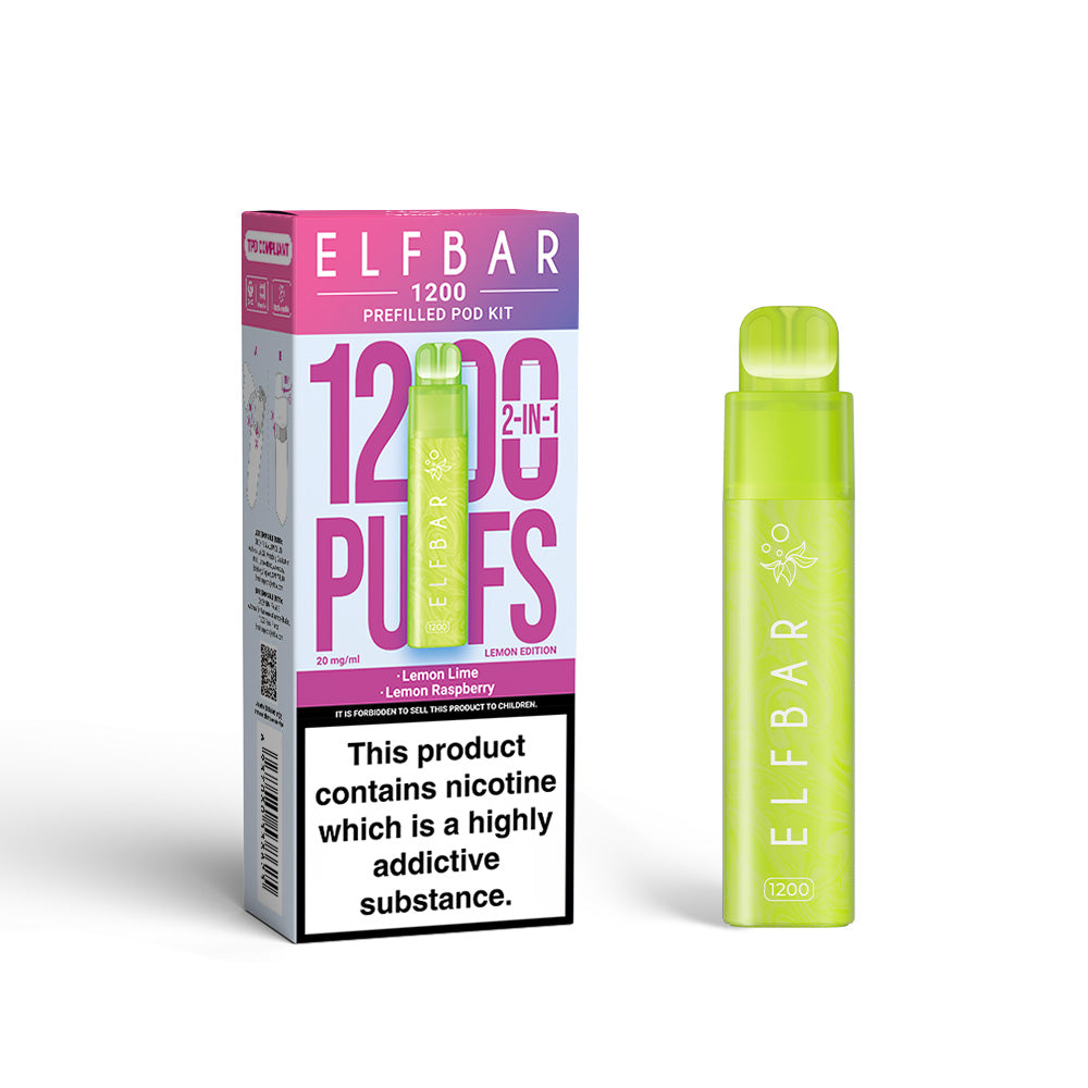 Elf Bar EB1200 | Lemon Edition | Free UK Delivery