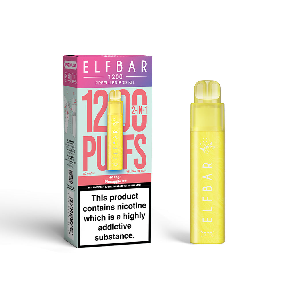Elf Bar EB1200 | Yellow Edition | Free UK Delivery