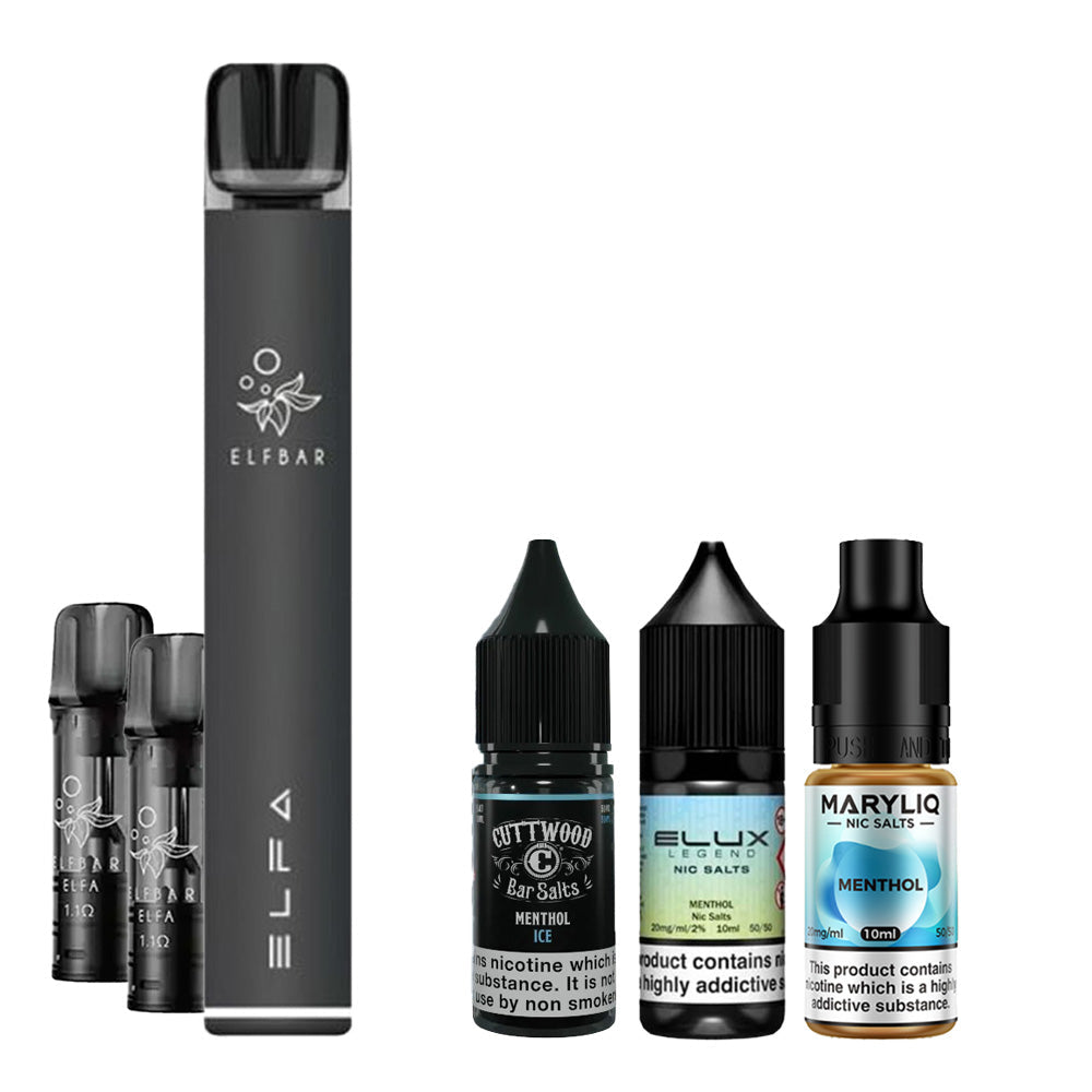 Elf Bar ELFA Pro Vape Kit Bundle | Menthol | Free UK Delivery