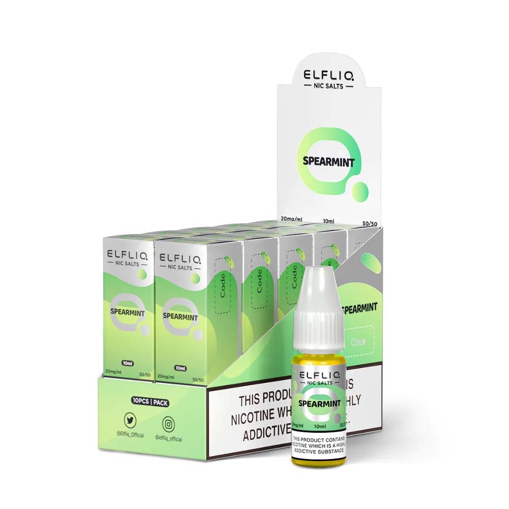 ElfLiq 10 x Bottle Pack | Spearmint E Liquid | Free UK Delivery