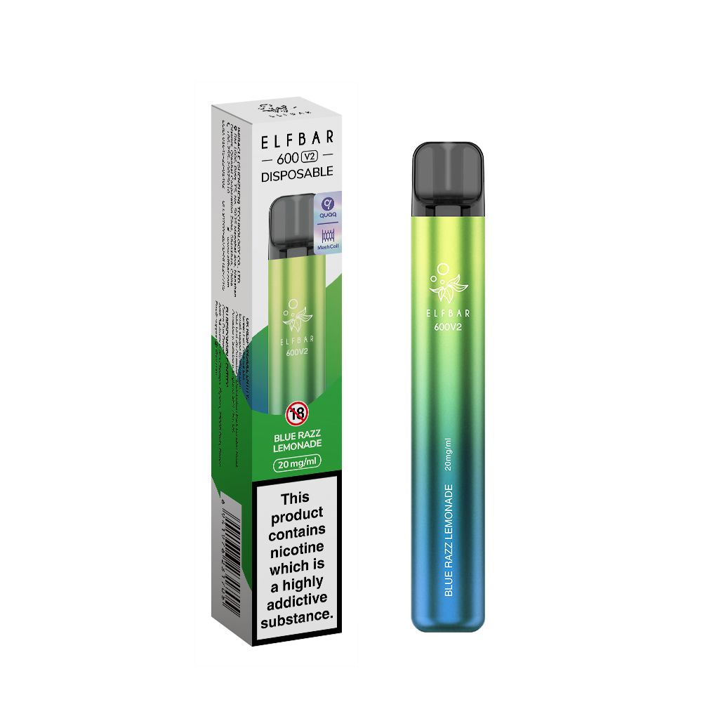 Elf Bar 600 V2 Blue Razz Lemonade Free Uk Delivery