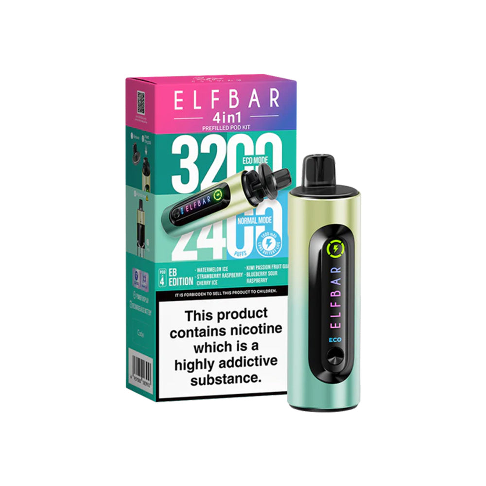 Elf Bar 4 in 1 Pod Vape Kit | 3200 Puffs | Free UK Delivery