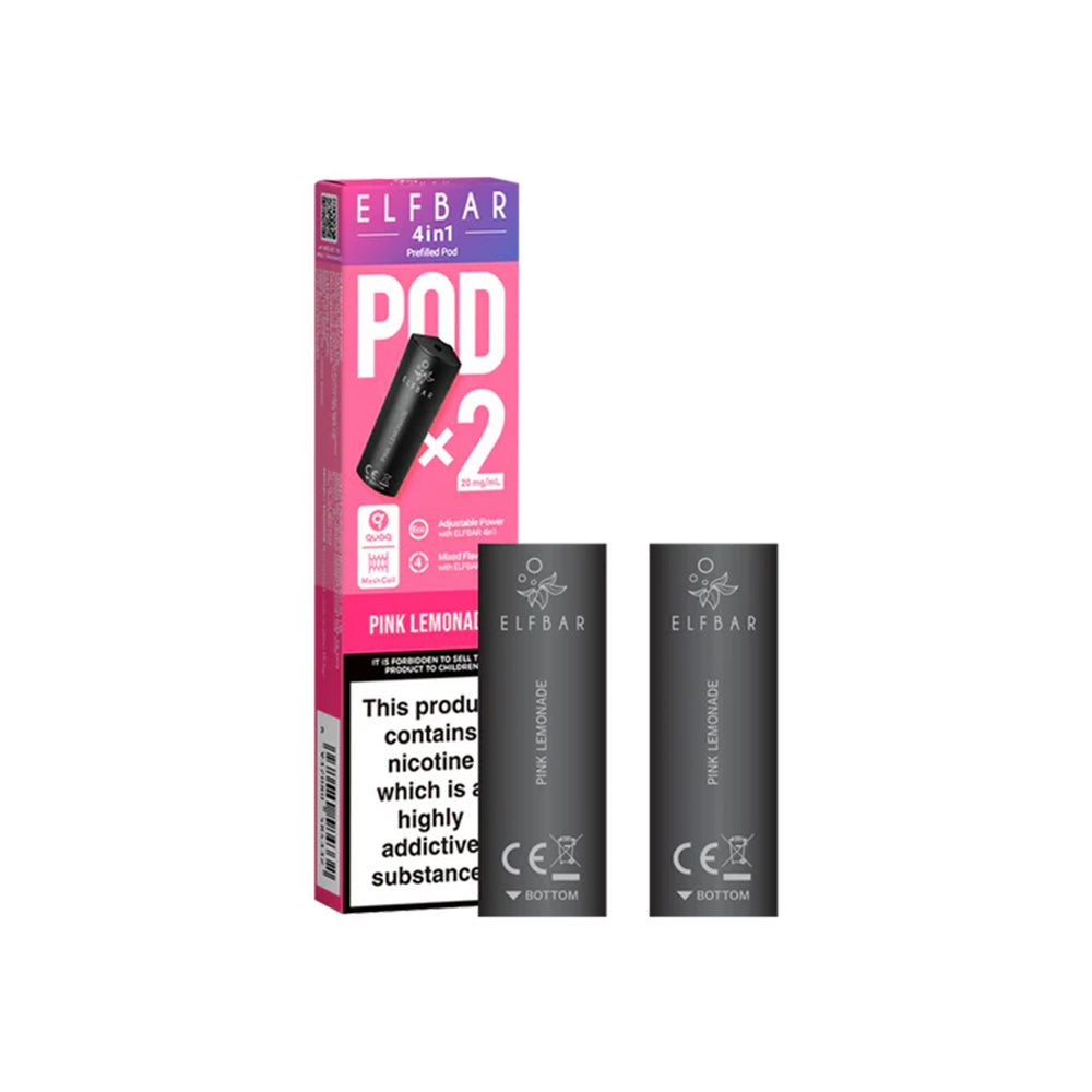 Elf Bar 4 in 1 Pods (2 Pack) | Pink Lemonade | Free UK Delivery