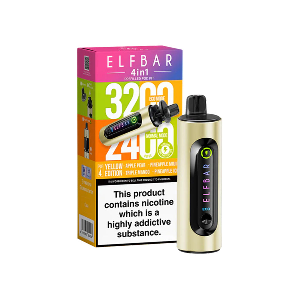 Elf Bar 4 in 1 Pod Vape Kit | 3200 Puffs | Free UK Delivery