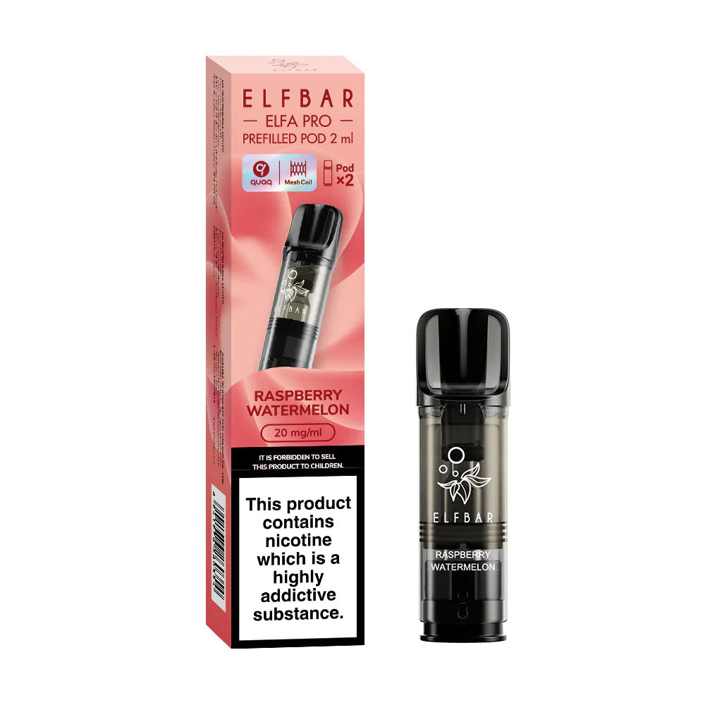 Elf Bar ELFA Pro Raspberry Watermelon Pods (2 Pack) | Elf Pods