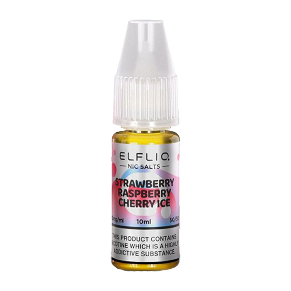 Elf Bar ElfLiq Strawberry Raspberry Cherry Ice E Liquid 10ml | Free UK ...