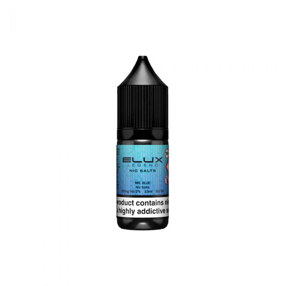 Elux Legend Nic Salts Mr Blue E Liquid 10ml | Free UK Delivery