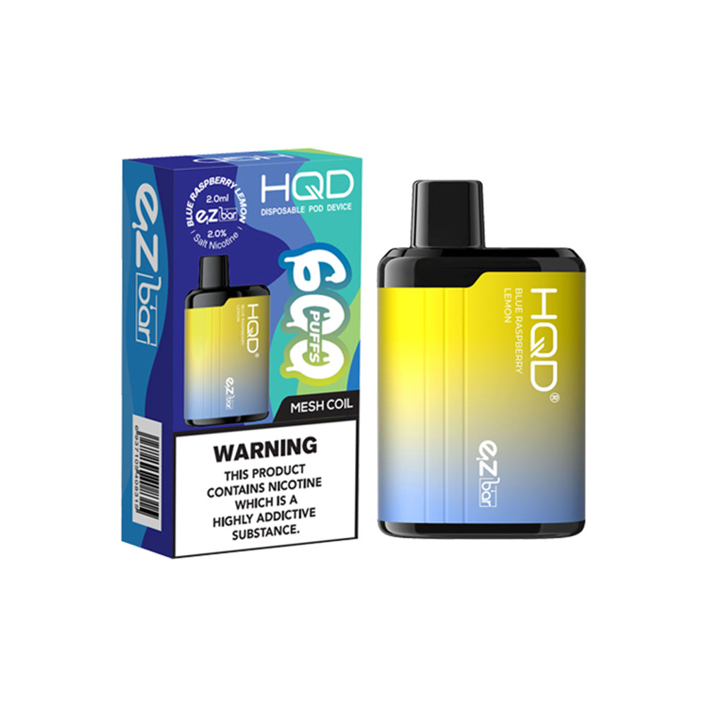 HQD EZ Disposable Vape | Blue Raspberry Lemon | Free UK Delivery