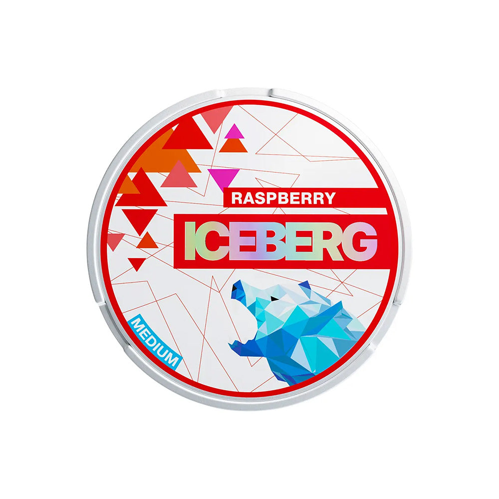 Iceberg Nicotine Pouches | Raspberry | Free UK Delivery
