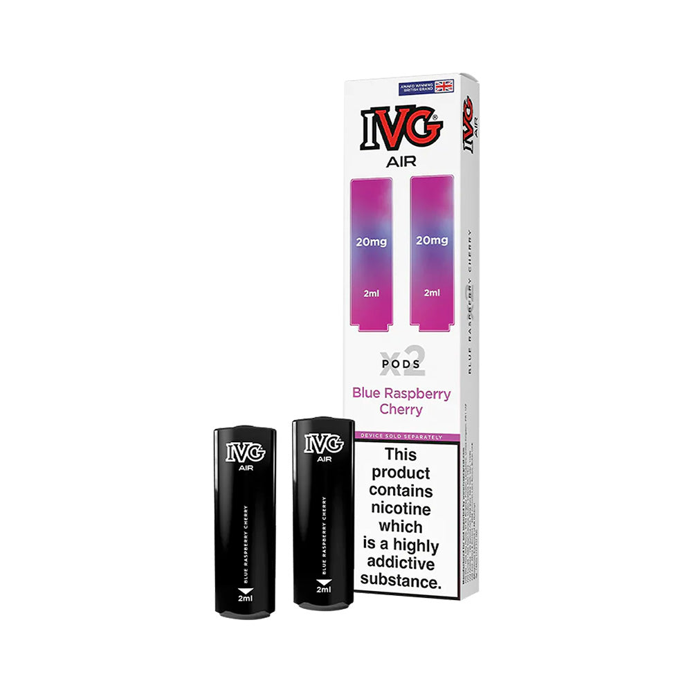 IVG Air Pods (2 Pack) | Blue Raspberry Cherry | Free UK Delivery
