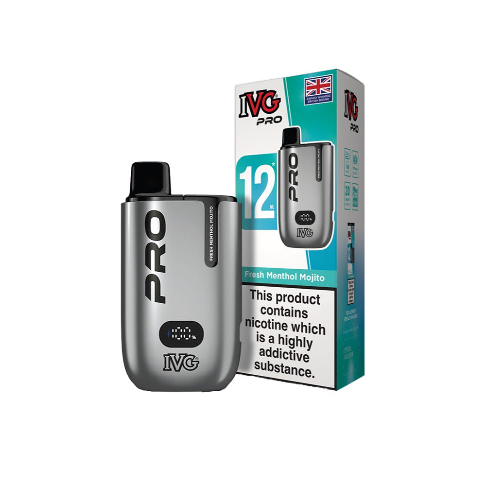 IVG Pro 12 10000 Puff Disposable | Fresh Menthol Mojito | Free UK Delivery