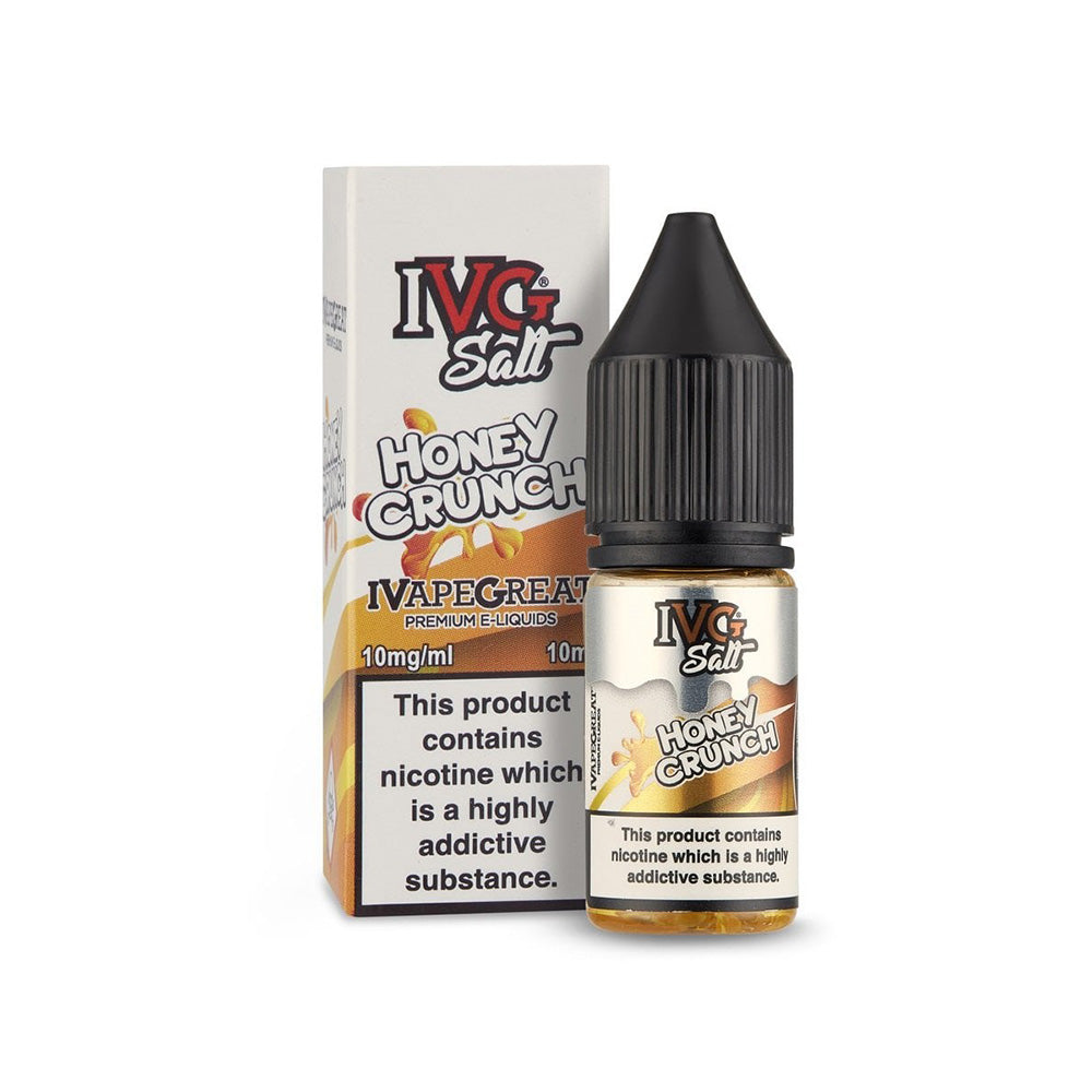 IVG Salts E Liquid 10ml | Honey Crunch| Free UK Delivery