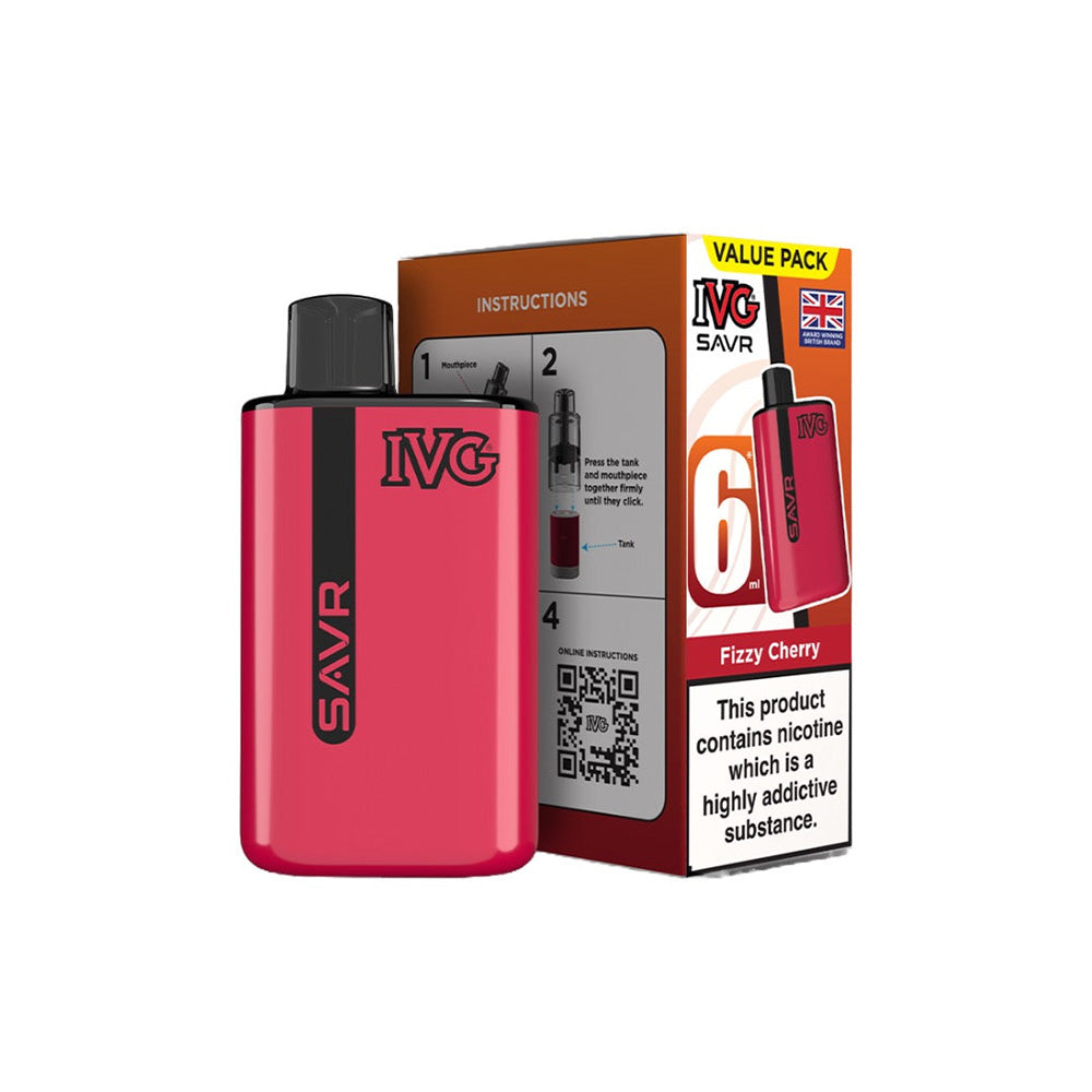 IVG SAVR 3000 Puff Disposable | Fizzy Cherry | Free UK Delivery
