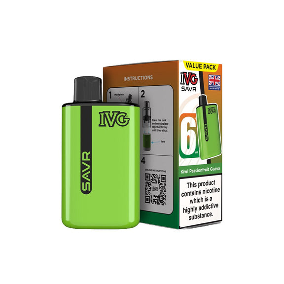 IVG SAVR 3000 Puff Disposable | Kiwi Passionfruit Guava | Free UK Delivery
