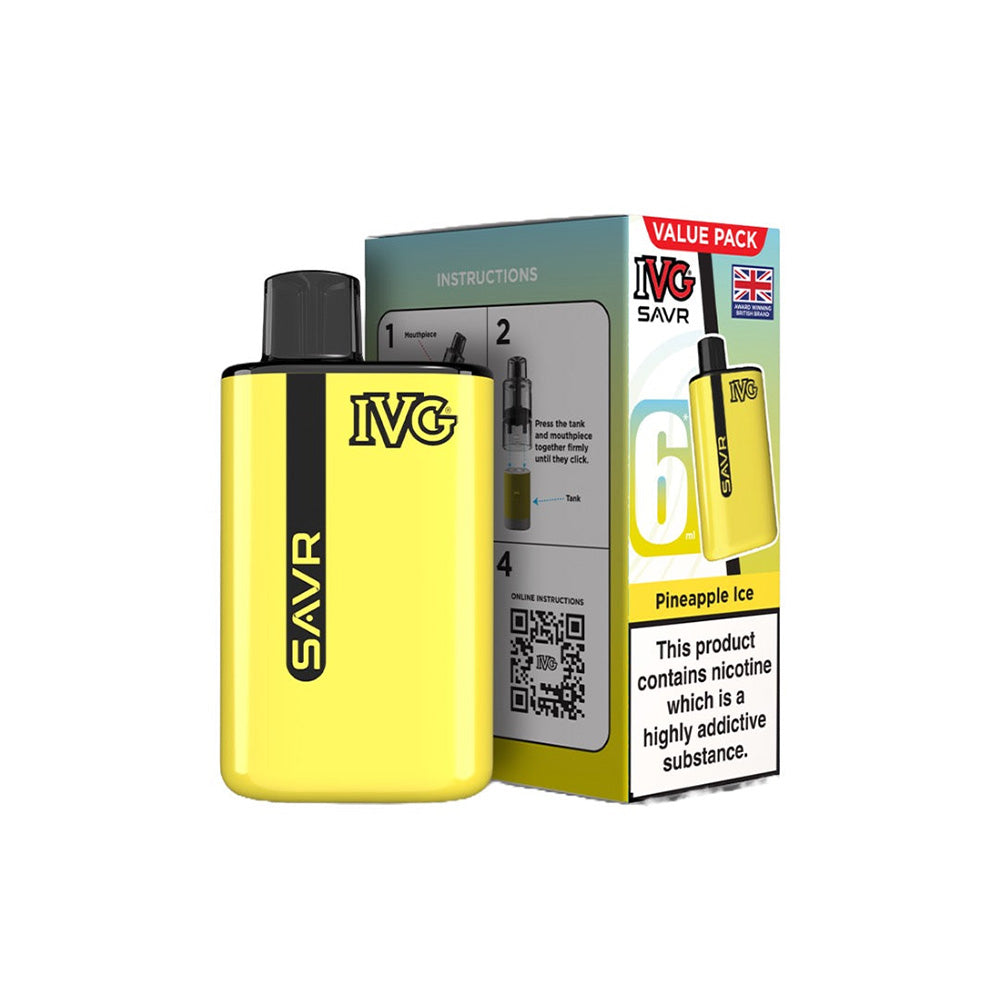 IVG SAVR 3000 Puff Disposable | Pineapple Ice | Free UK Delivery