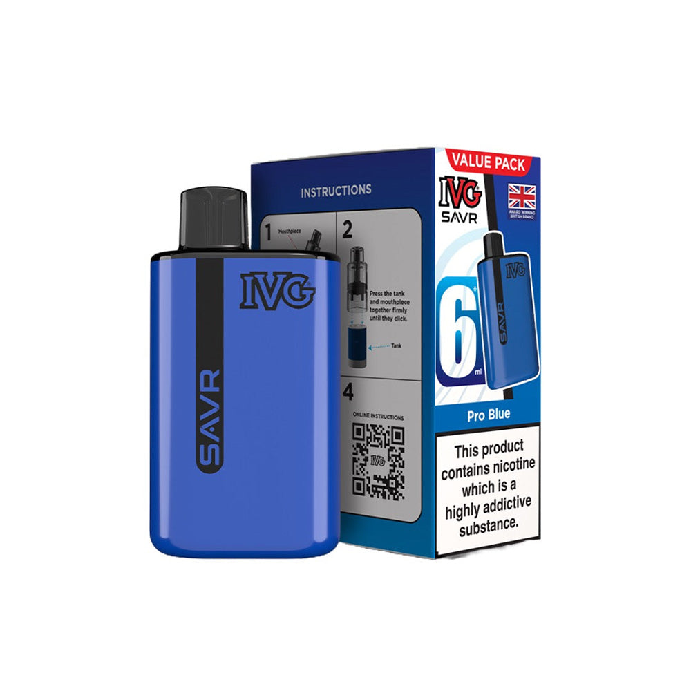 IVG SAVR 3000 Puff Disposable | Pro Blue | Free UK Delivery