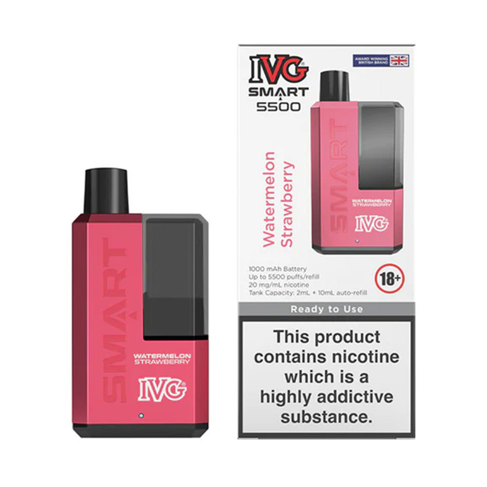 IVG Smart 5500 Disposable | Watermelon Strawberry | Free UK Delivery