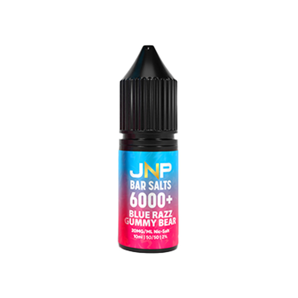 JNP 6000+ Bar Salts E Liquid 10ml | Blue Razz Gummy Bear| Free UK Delivery