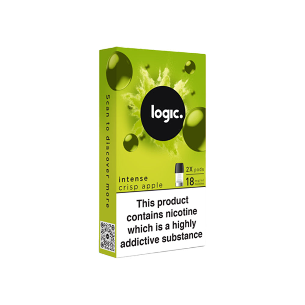 Logic Intense Vape Pods | Crisp Apple | Free UK Delivery