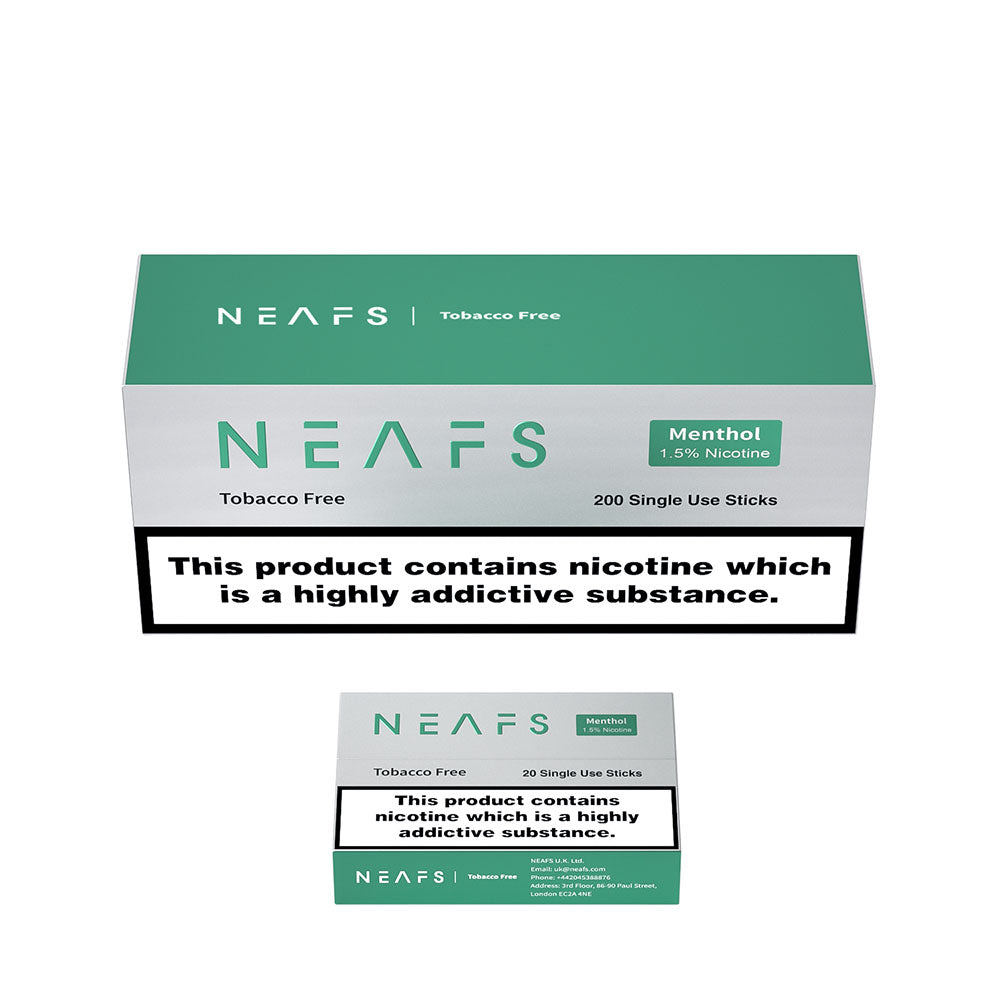 NEAFS 200 Stick Carton | Menthol Flavour | Free UK Tracked Delivery