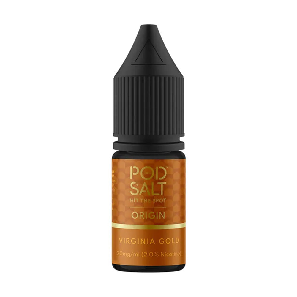 Pod Salt Origin 10ml Nic Salt E Liquid | Virginia Gold | Free UK Delivery