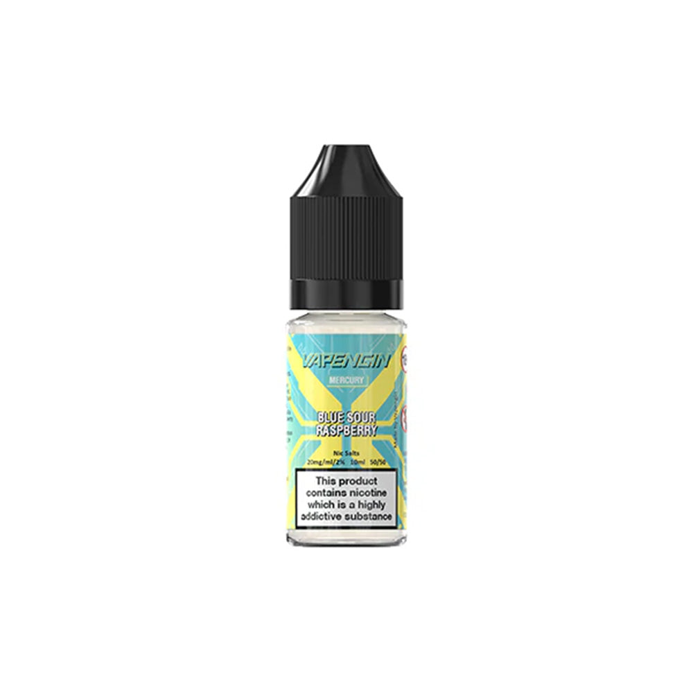 Vapengin Mercury Nic Salt E Liquid | Blue Sour Raspberry | UK Made