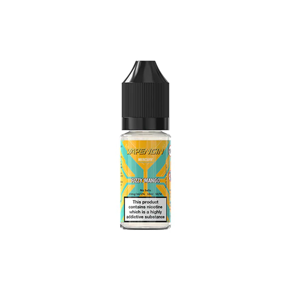 Vapengin Mercury Nic Salt E Liquid | Fizzy Mango | UK Made