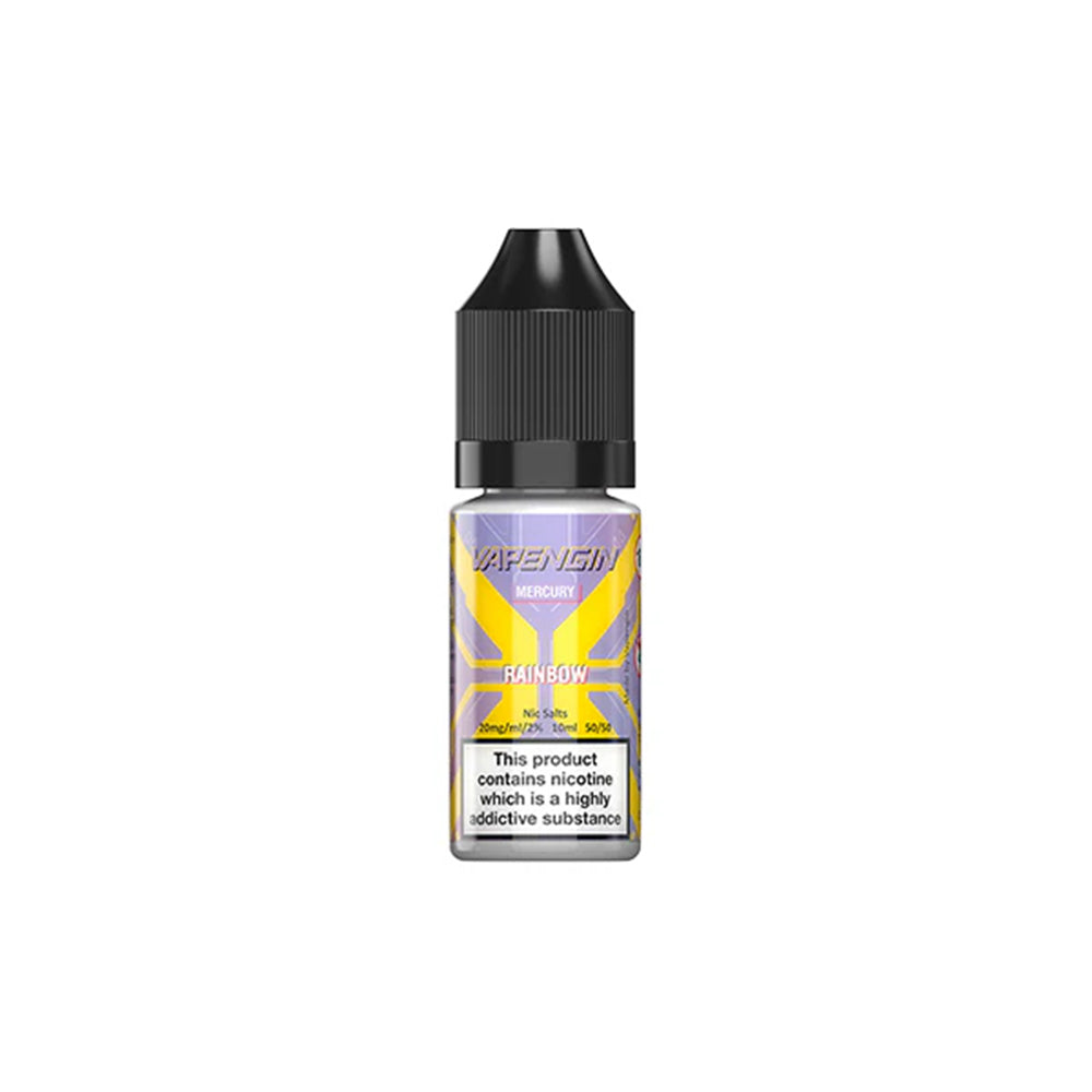 Vapengin Mercury Nic Salt E Liquid | Rainbow | UK Made