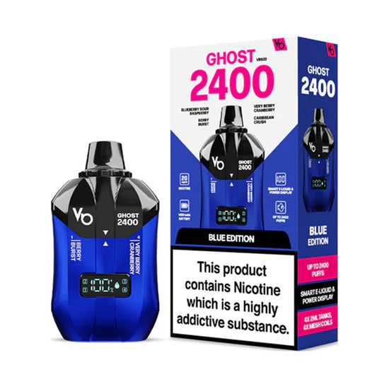 Vapes Bars Ghost 4in1 Vape | 2400 Puffs | Free UK Delivery