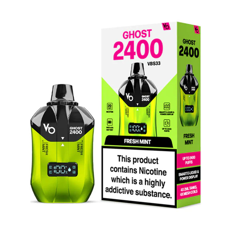 Vapes Bars Ghost 4in1 Vape | 2400 Puffs | Free UK Delivery