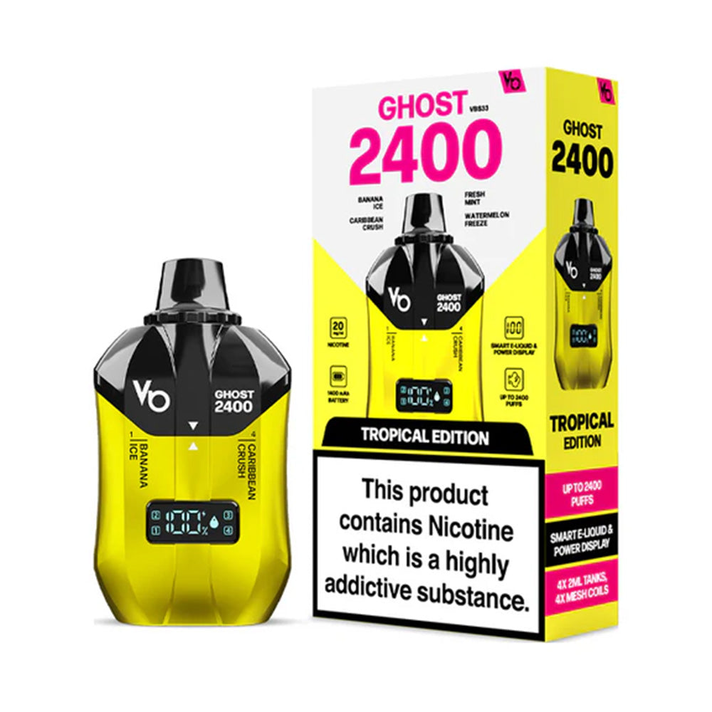 Vapes Bars Ghost 4in1 Vape | 2400 Puffs | Free UK Delivery