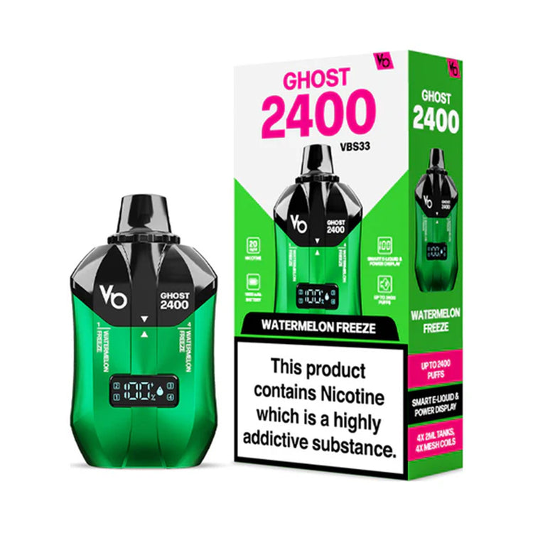 Vapes Bars Ghost 4in1 Vape | 2400 Puffs | Free UK Delivery