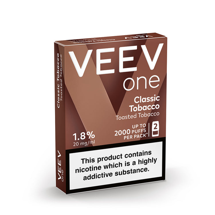 VEEV One Classic Tobacco Prefilled Vape Pods | Free UK Delivery