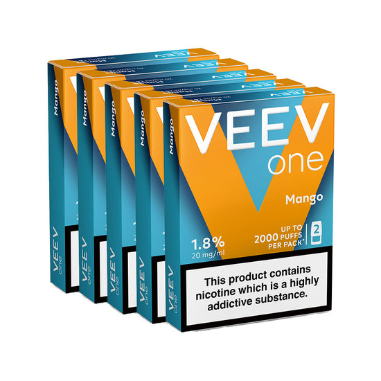 VEEV One Mango Pods | 5 Pack Bundle| Free UK Delivery