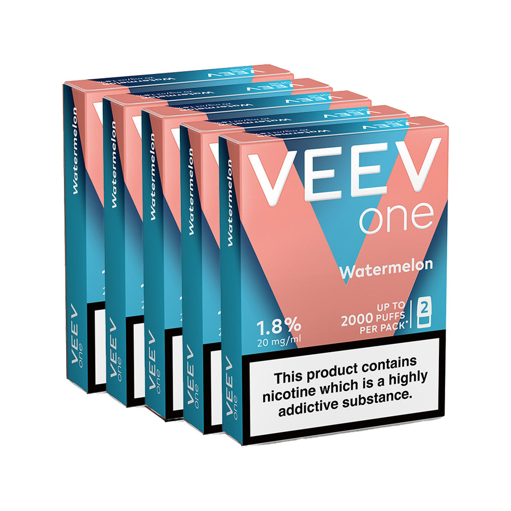 VEEV One Watermelon Pods | 5 Pack Bundle| Free UK Delivery