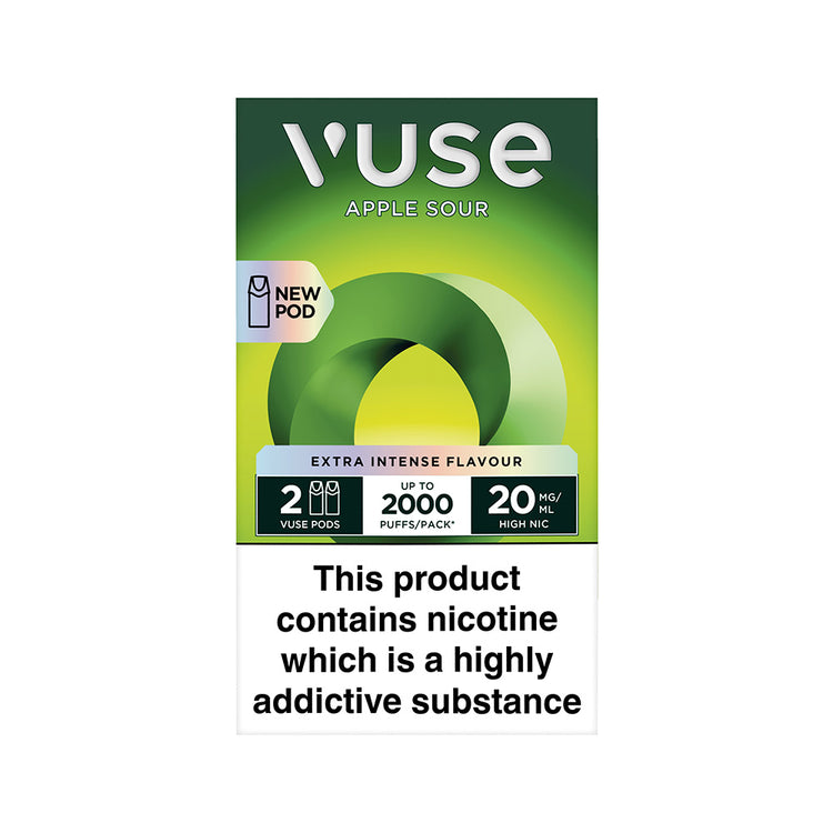 Vuse Extra Intense E-Liquid Pods | Apple Sour | Free UK Delivery