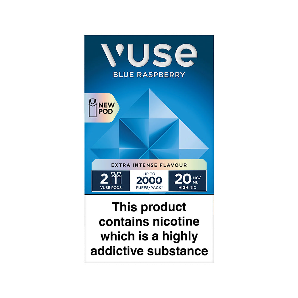 Vuse Extra Intense E-Liquid Pods | Blue Raspberry | Free UK Delivery