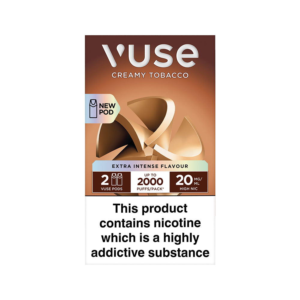 Vuse Extra Intense E-Liquid Pods | Creamy Tobacco | Free UK Delivery