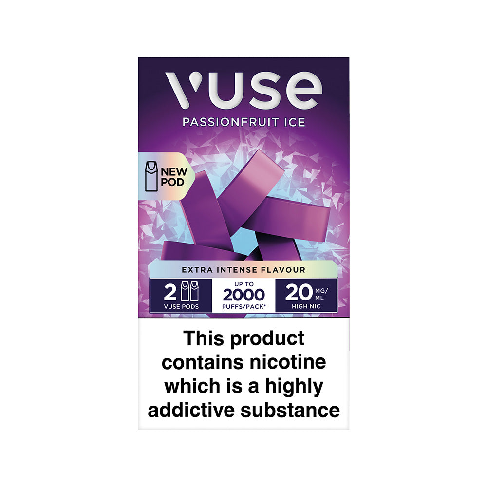 Vuse Extra Intense E-Liquid Pods | Passion Fruit Ice | Free UK Delivery