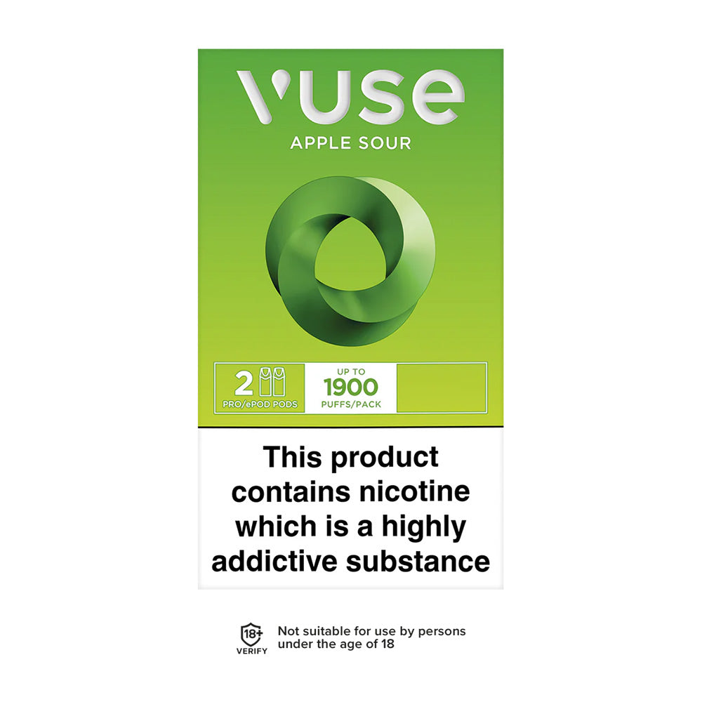 Vuse Pro E-Liquid Pods | Apple Sour | Free UK Delivery